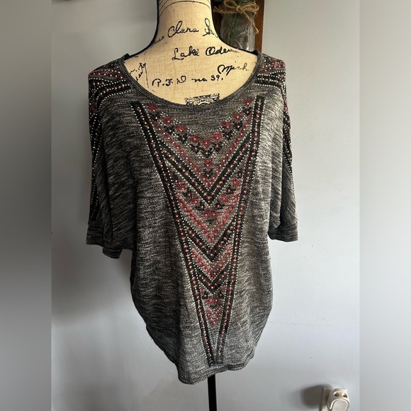 Vocal | Tops | Vocal Blouse Beaded Lightweight Rock Street Style Aztec ...